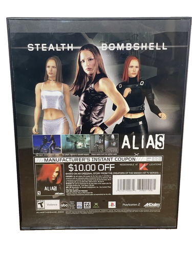 Alias The Game PS2 Xbox PC Print Ad Poster Jennifer Garner Art ...