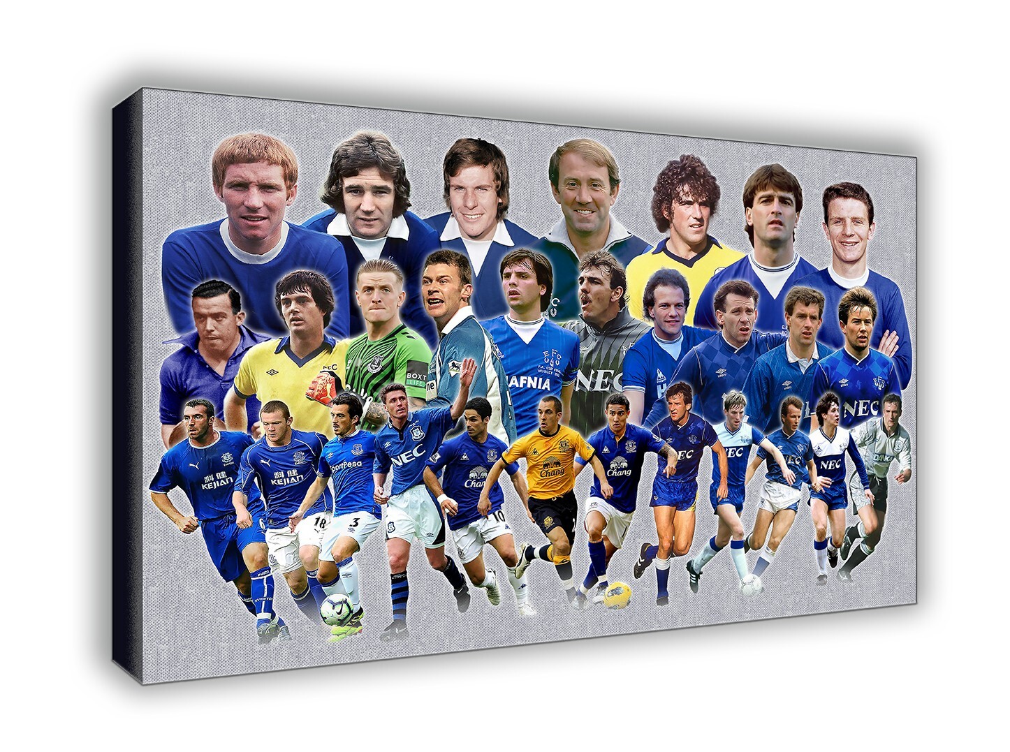 Everton FC - Legends of Goodison Park - Wall Hanging Box Canvas - 65cm ...