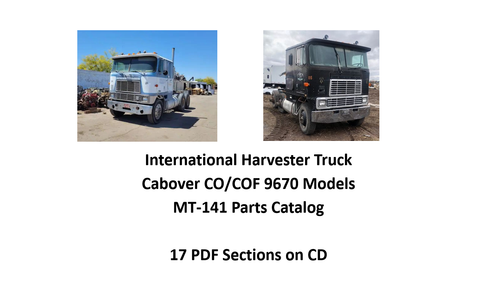 INTERNATIONAL TRUCK MT-141 CO-9670 CABOVER MODELS PARTS CATALOG ON CD ...