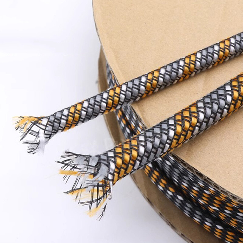 4MM Wide Color Braided Expandable Sleeving PP Cotton Yarn+PET Cable ...