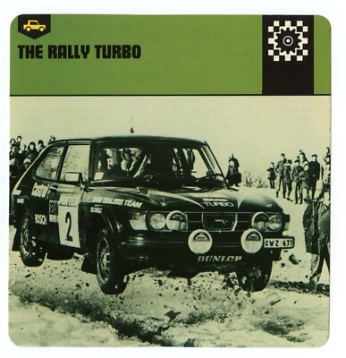 The Rally Turbo - Racing Tech Edito Service SA Auto Rally Card | eBay