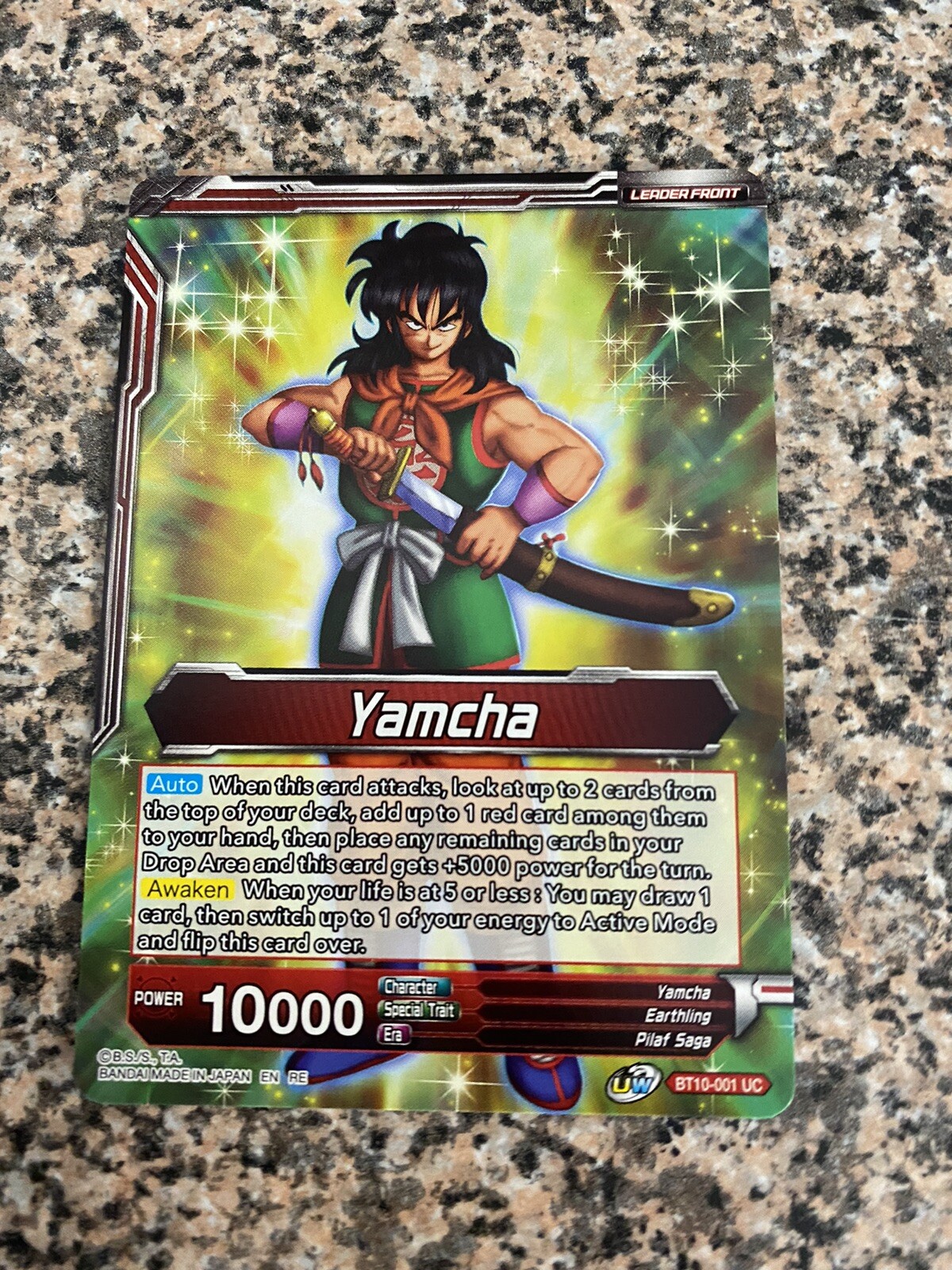 Yamcha / Yamcha, Supersonic Striker | BT10-001 UC | Red | Dragonball ...