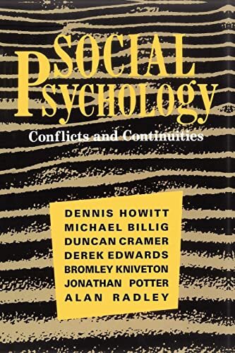 Social Psychology: Conflicts and Conti... by Howitt, Dennis Paperback ...
