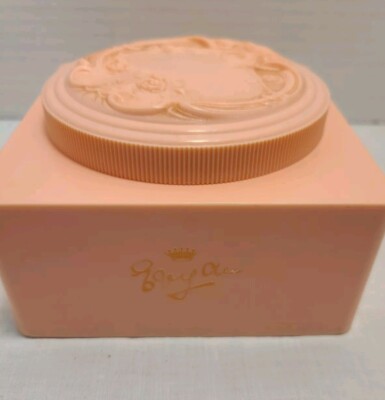 Vintage 1950s Evyan White Shoulders Art Nouveau Pink Plastic Dusting ...