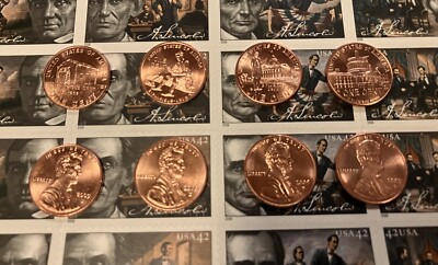 2009 P&D Complete 8 Coin Lincoln Penny Set in "Brilliant Uncirculated ...