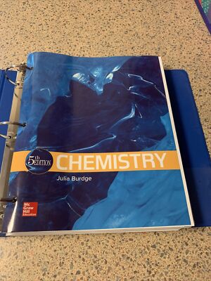 Chemistry 5th Edition by Julia Burdge, Loose Leaf in Binder, Like New ...