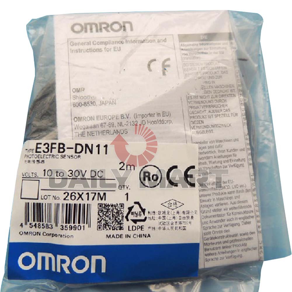 Brand New in Box Omron E3FB-DN11 E3FBDN11 Photoelectric Sensor | eBay