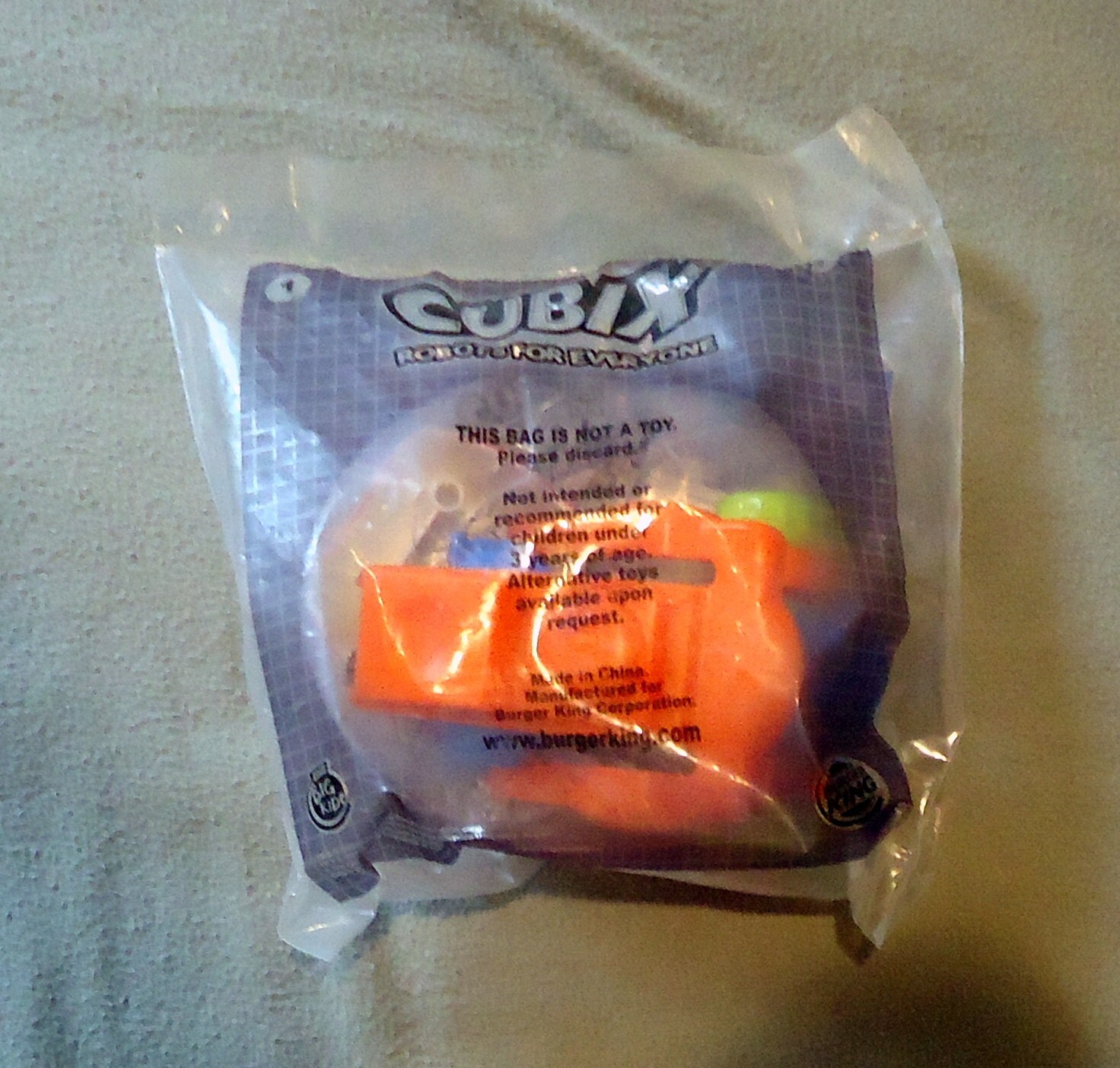 Cubix Robots for Everyone Burger Kings toys #1 Unopened | eBay
