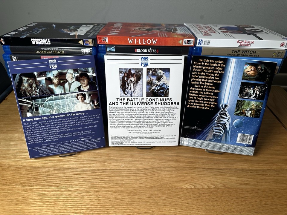 Star Wars Trilogy Custom Slipcover Set 4K UHD Blu Ray Size | eBay