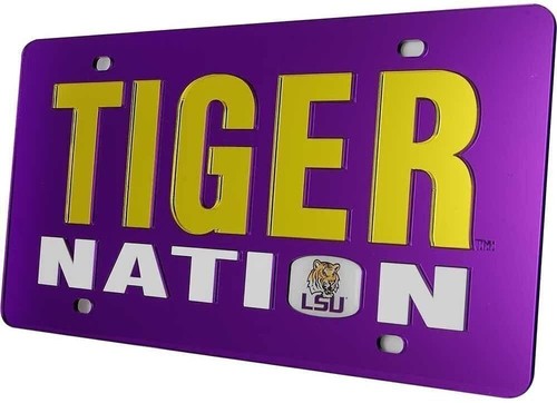 Louisiana State University Tigers LSU Premium Laser Cut Tag License ...