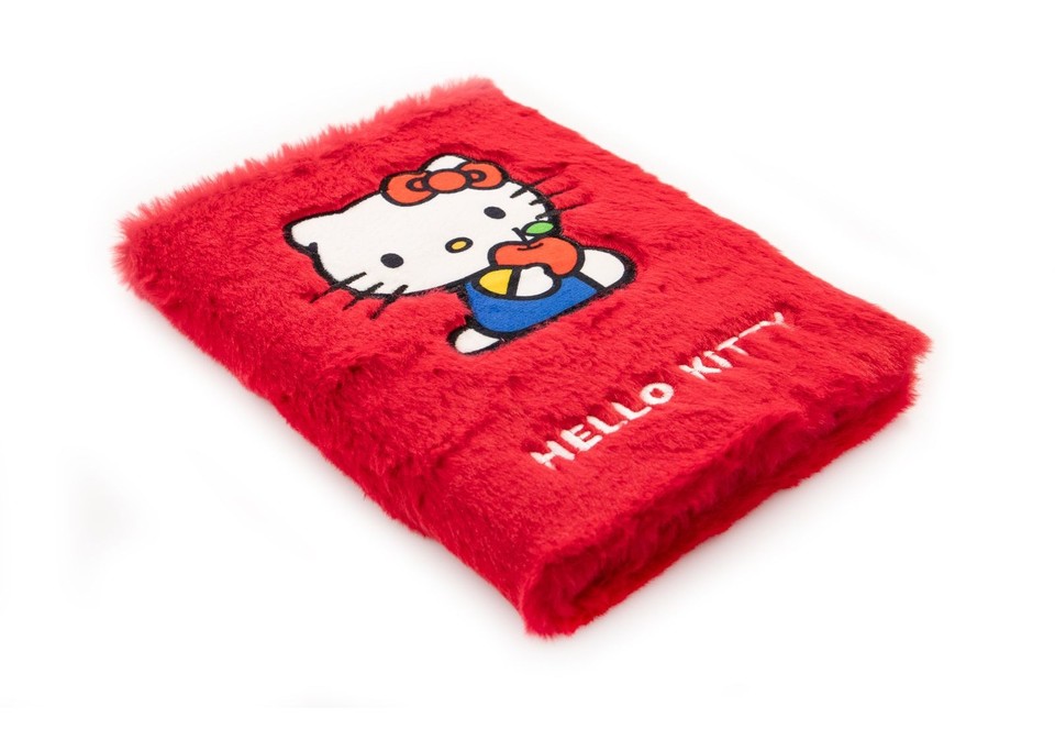 Hello Kitty Journal A5 Notebook Plush red gift idea for girls school ...