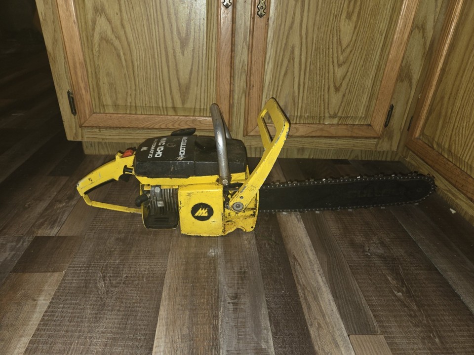 NICE McCulloch Mac 10-10 Automatic Vintage PRO 16" Bar And Chain | eBay