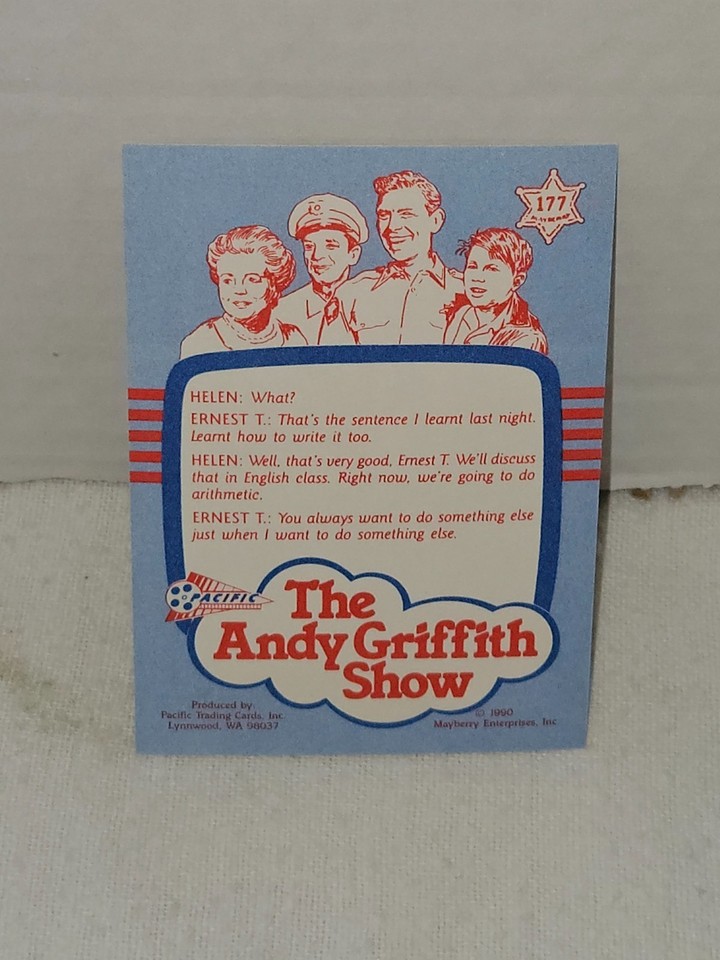 1990 THE ANDY GRIFFITH SHOW SERIES ONE SINGLE TRADING CARDS ** YOU PICK ...
