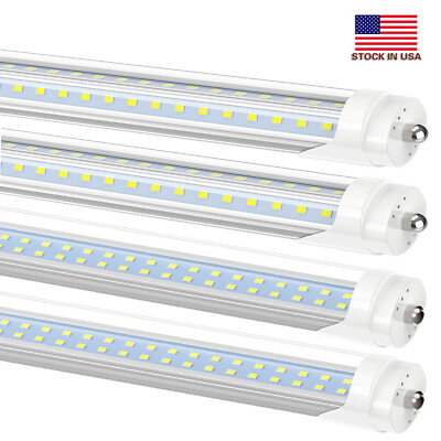 72W FA8 T8 8FT LED Shop Light Bulb 6500K 8 Foot Single Pin LED Tube ...