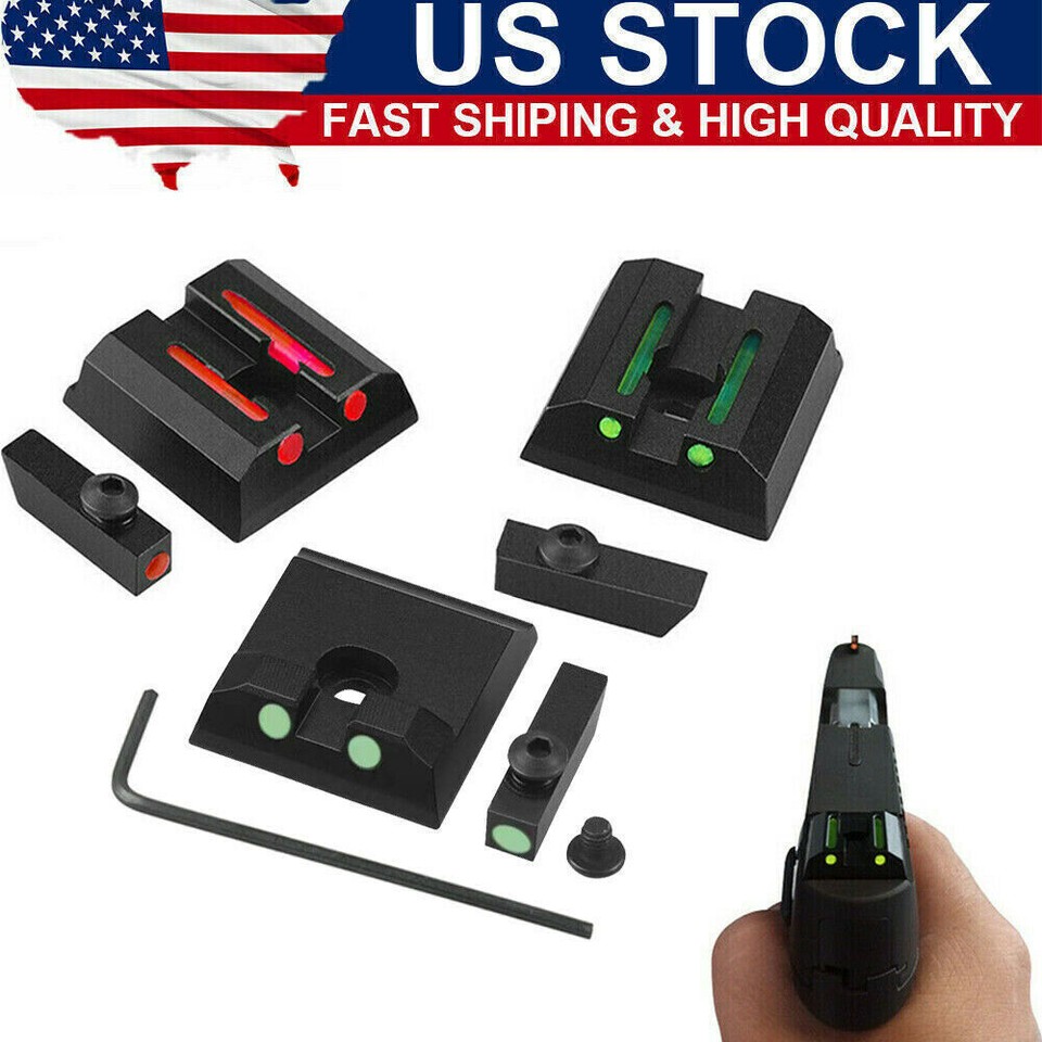 Fiber Optic 3 Dot Sights Front Rear Red Green Dot for Taurus w/o G2C ...