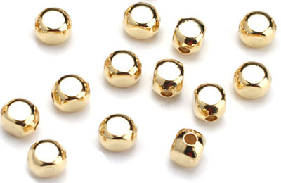 50 Gold Plated Roundish Square Beads 5MM | eBay