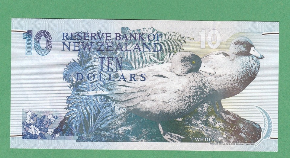 New Zealand 10 Dollar Note P-182a UNCIRCULATED | eBay