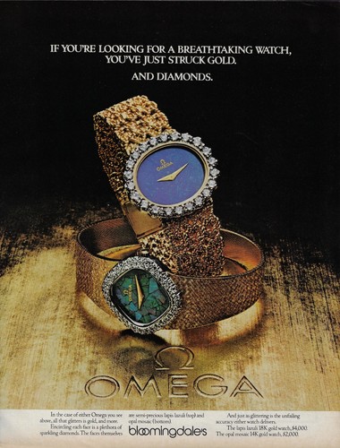 1976 Omega Diamond Gold Breathtaking Opal Watch Vintage Print Ad x | eBay