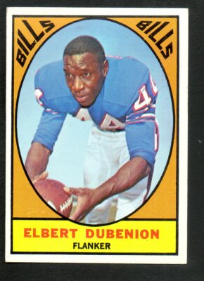 1967 Topps Football Card #20 Elbert Dubenion-Buffalo Bills Ex Mint Card ...