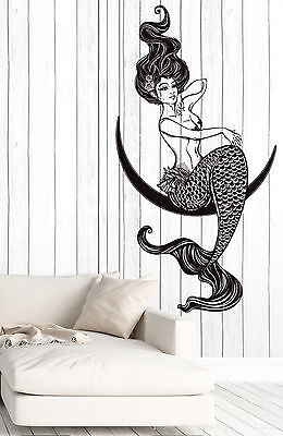 Vinyl Decal Wall Sticker Sexy Mermaid Fantasy Girl Ocean Home Decor ...
