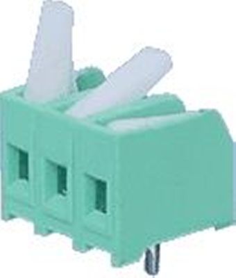 Dinkle 2 Way Pitch PCB Terminal Block w. Cam-Lever - 5mm, 10A 300V AC ...