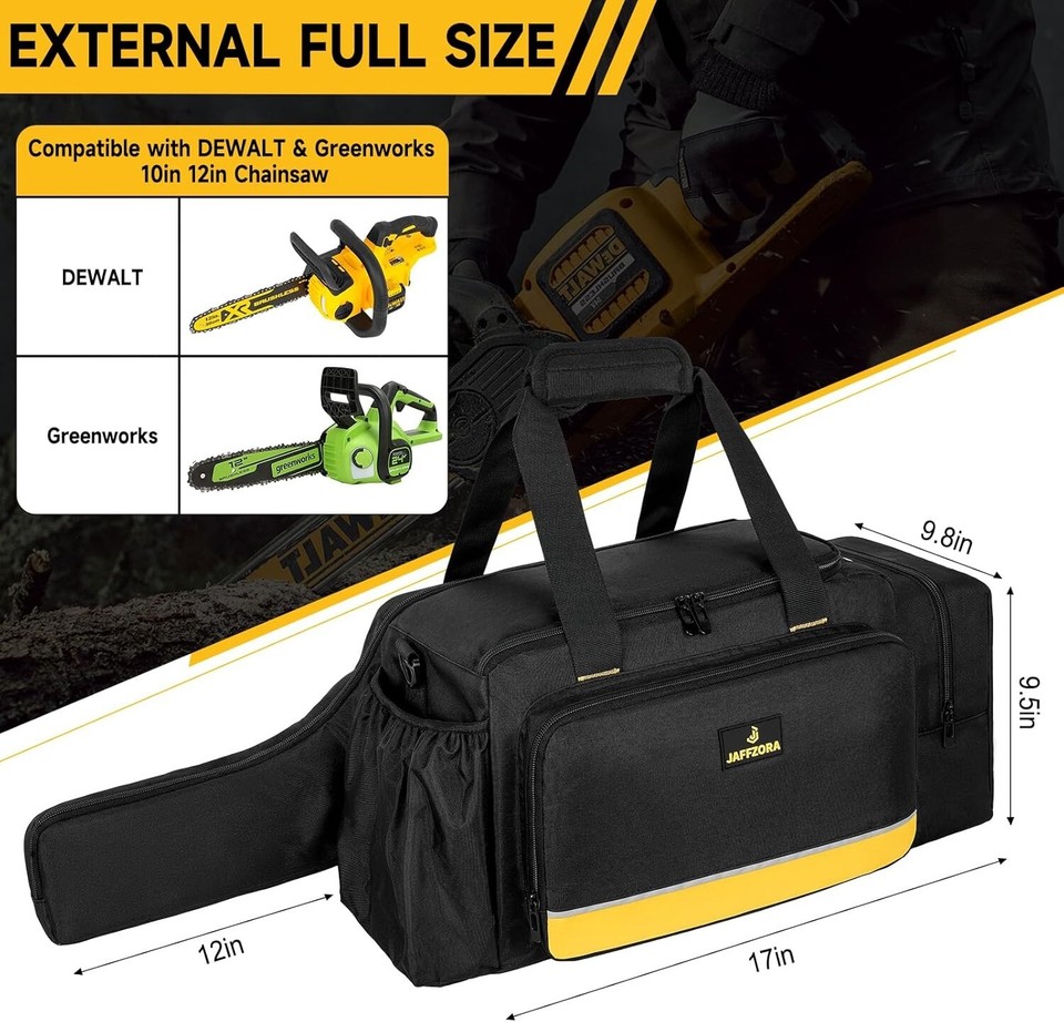 Chainsaw Case, Waterproof Chainsaw Storage Bag 10Inch 12Inch Cordless ...