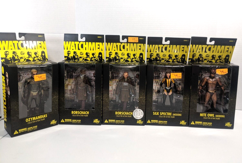 DC Direct Watchmen COMPLETE Series 1 Set Lot Rorschach Silk Spectre ...