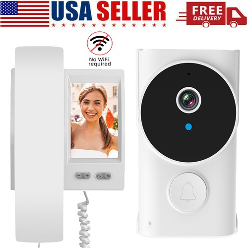 Wireless Security Smart Doorbell Intercom Two-Way Video Camera Bell ...