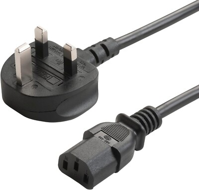 Power Cable 3 Pin Lead for LG, Sony, Philips LCD TV Plasma TV Monitor ...