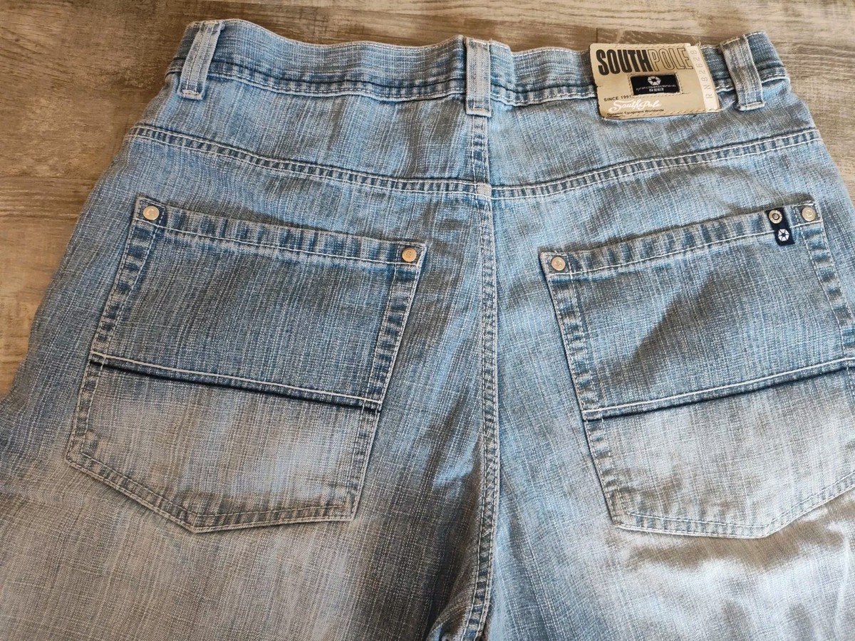 Vintage Southpole Jean Shorts Mens 36 Denim Jorts Baggy Wide Vintage Southpole Jean Shorts Mens 36 Denim Jorts Baggy Wide