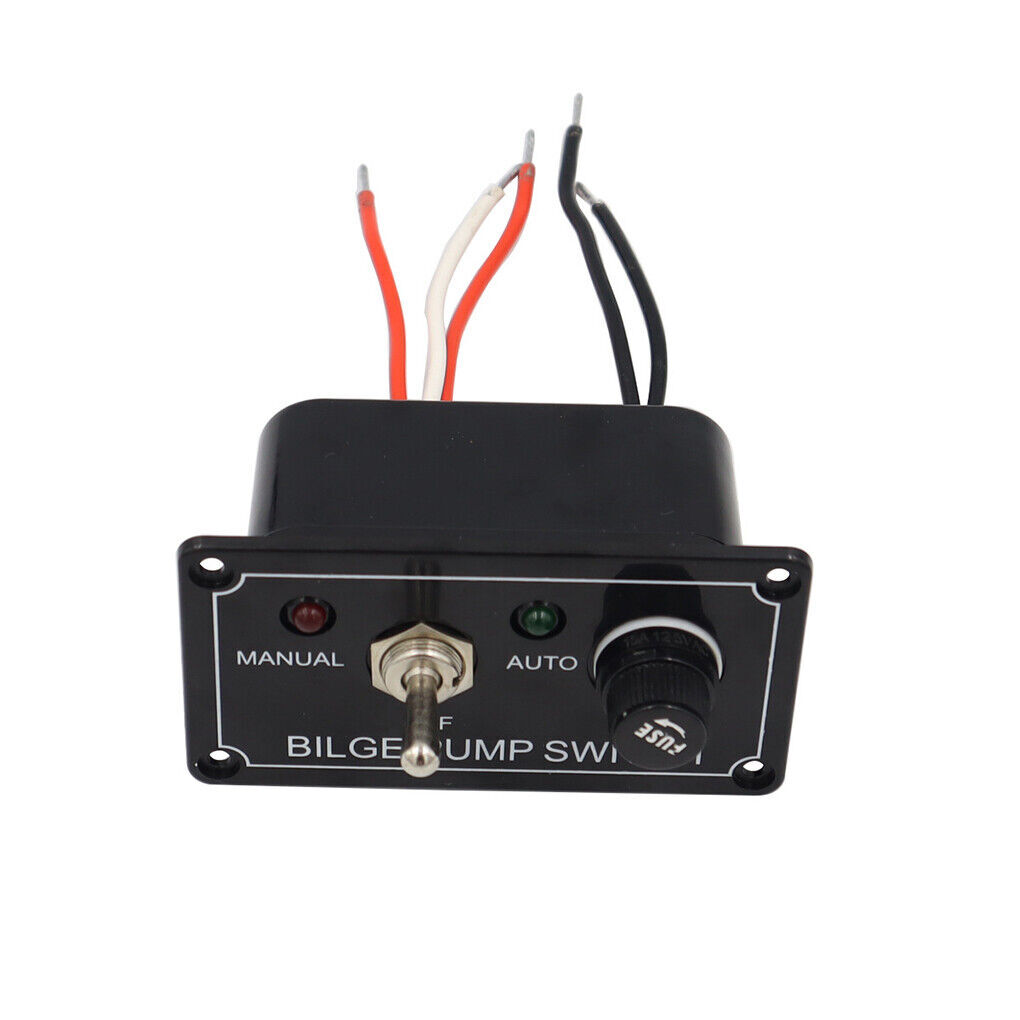 Bilge Pump Switch Panel LED Light 12 volt Marine Bilge Control for ...