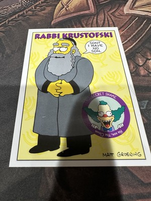 Rabbi Krustofski 1993 Skybox Simpsons Character Card #S23 Krusty The ...