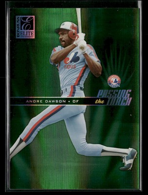 2004 Donruss Elite PT-34 Andre Dawson / Vlad Guerrero Passing Torch ...