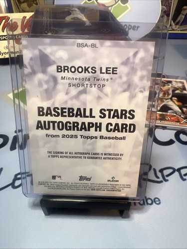 Brooks Lee (RC) AUTO BASEBALL STARS 2025 Topps Series 1 #BSA-BL Twins ...