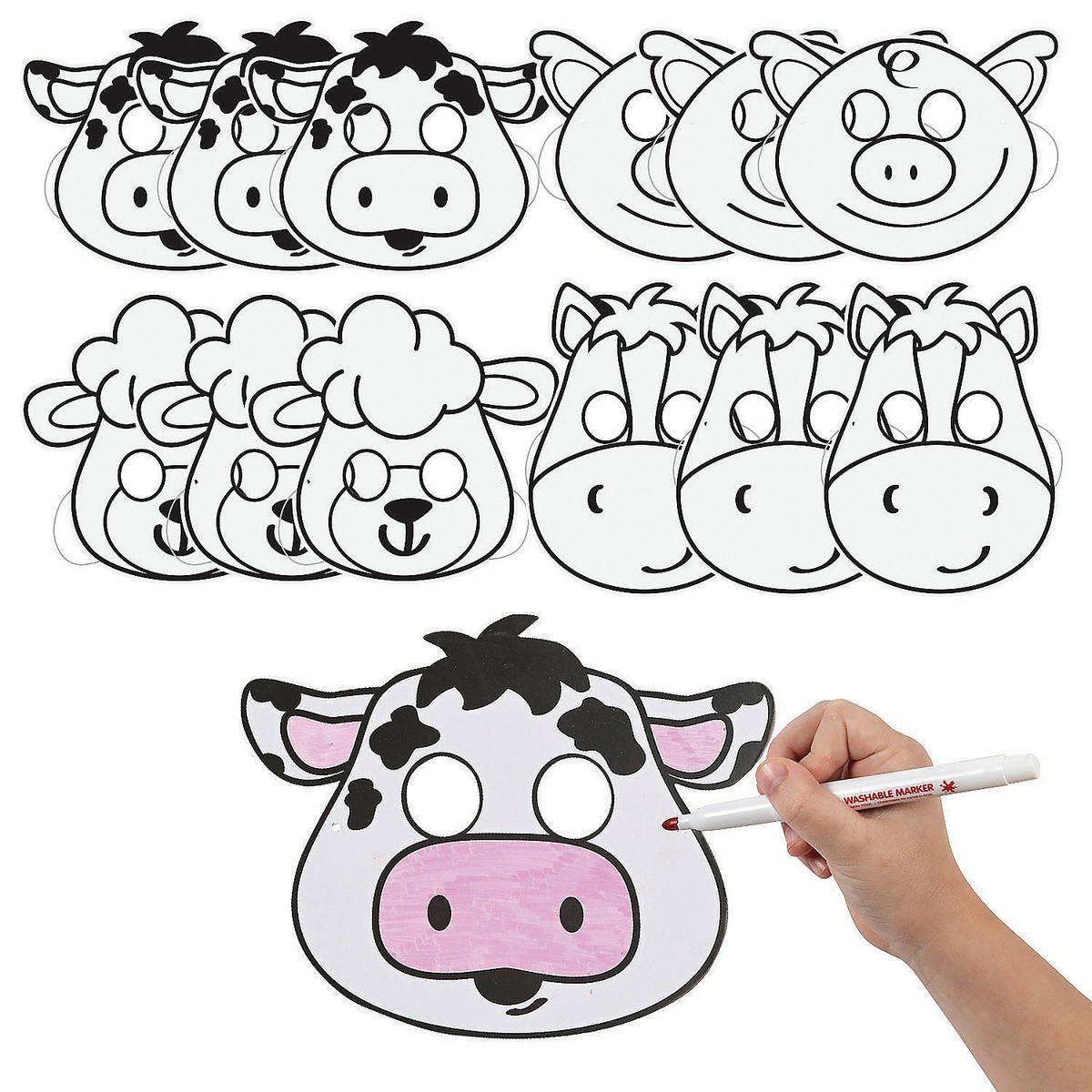 Animal Mask Coloring Pages Colouring Masks For Carnival Time! | Monkey