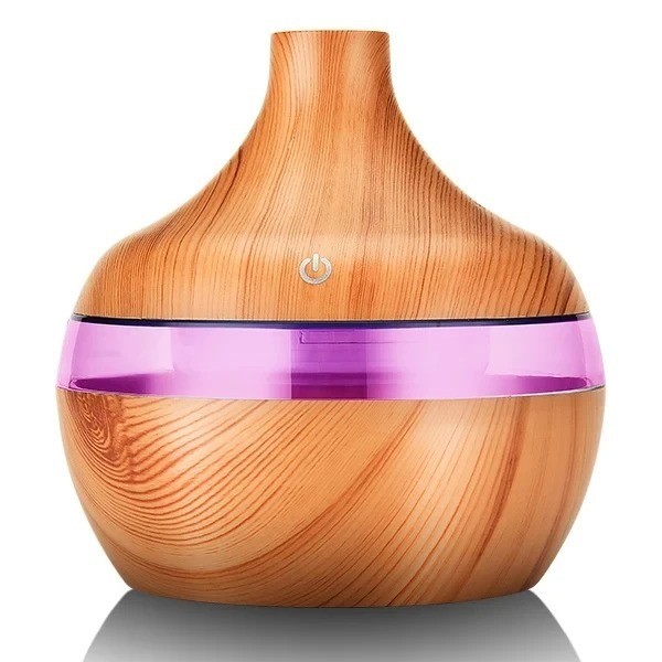 Ultrasonic Wood Aroma Humidifier Essential Oil Diffuser Cool Mist 300ml ...