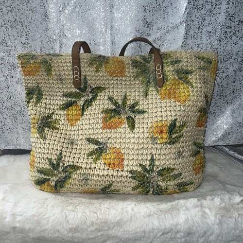 Style & Co Lemon Straw Tote 👸🏽 | eBay