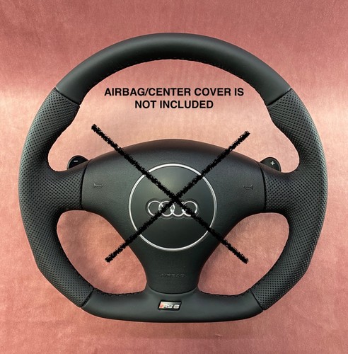Audi Rs6 custom steering wheel flat bottom A3 S4 B6 RS6 C5 ! leather | eBay