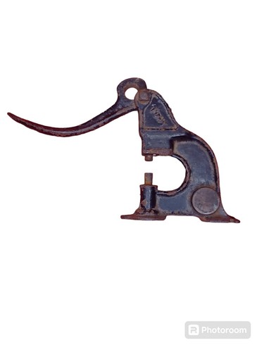 VINTAGE 1900 CAST IRON PONY HAND RIVET PRESS LEATHER TOOL | eBay