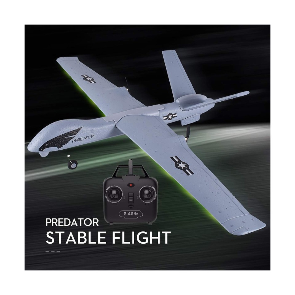RC Plane Remote Control Airplane - 2.4Ghz 2 Channels DIY RC Predator ...