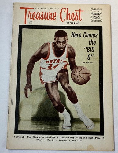 1965 Treasure Chest comic V.21 #6 ~ OSCAR ROBERTSON, ISAAC JOGUES, OLD ...