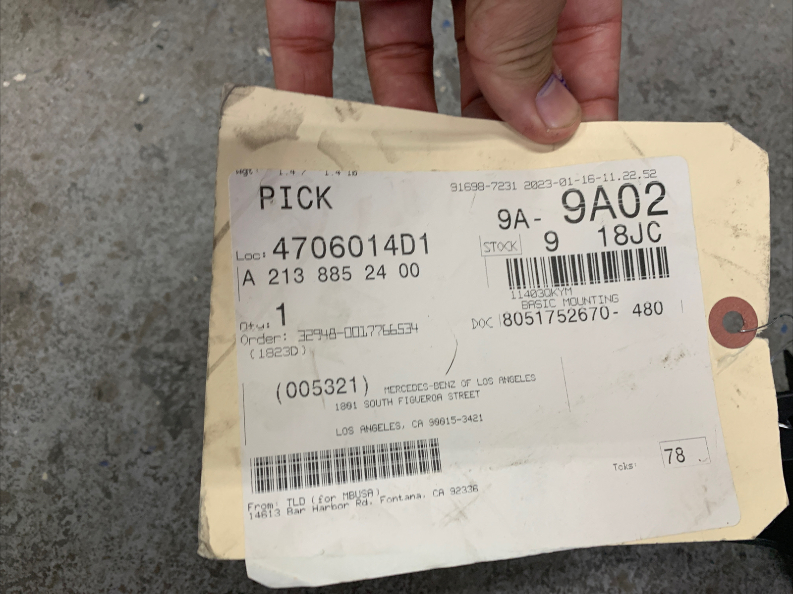 New Genuine 17-19 MERCEDES E Class RH Front Bumper Support Bracket ...