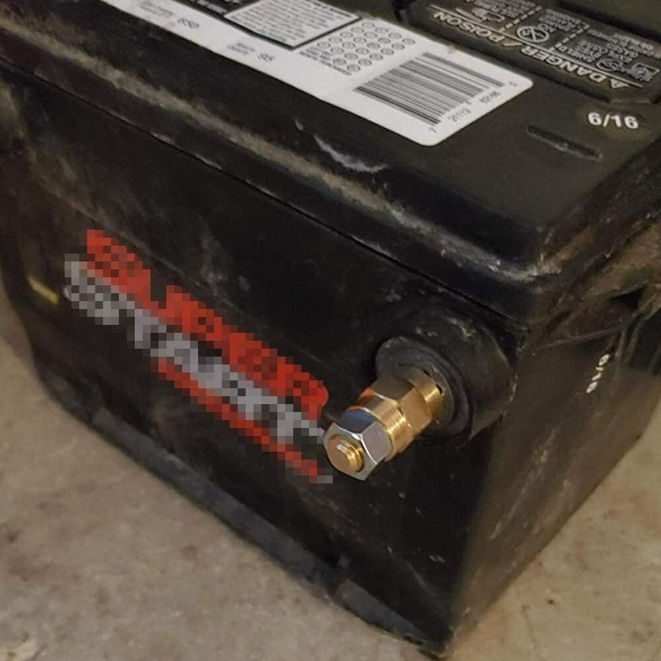 3/8"-16 Side Post Mount Battery Terminal Bolt Standard Extender Stud ...