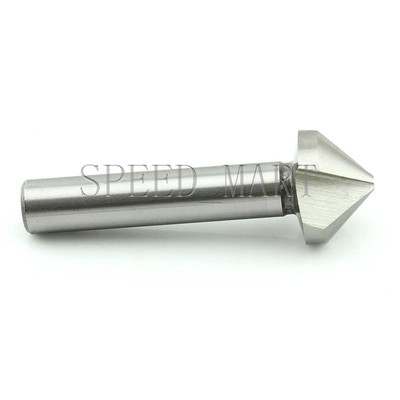 10mm Shank 12.4mm 90 Degree 3 flute HSS Chamfer Chamfering End Mill ...