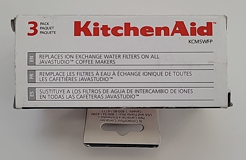 Coffee Maker Water Filter Pods for KitchenAid KCM5WFP 3-Pk 793713615677 ...
