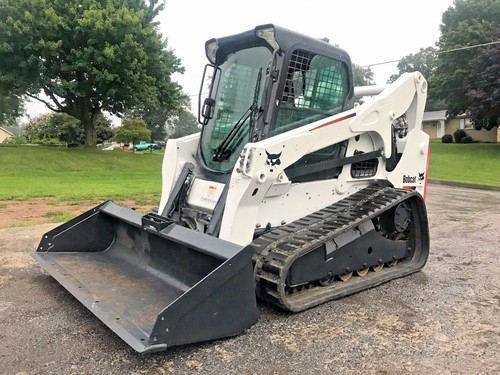 2014 BOBCAT T750 COMPACT TRACK TYPE SKID STEER LOADER Auxiliary Std ...