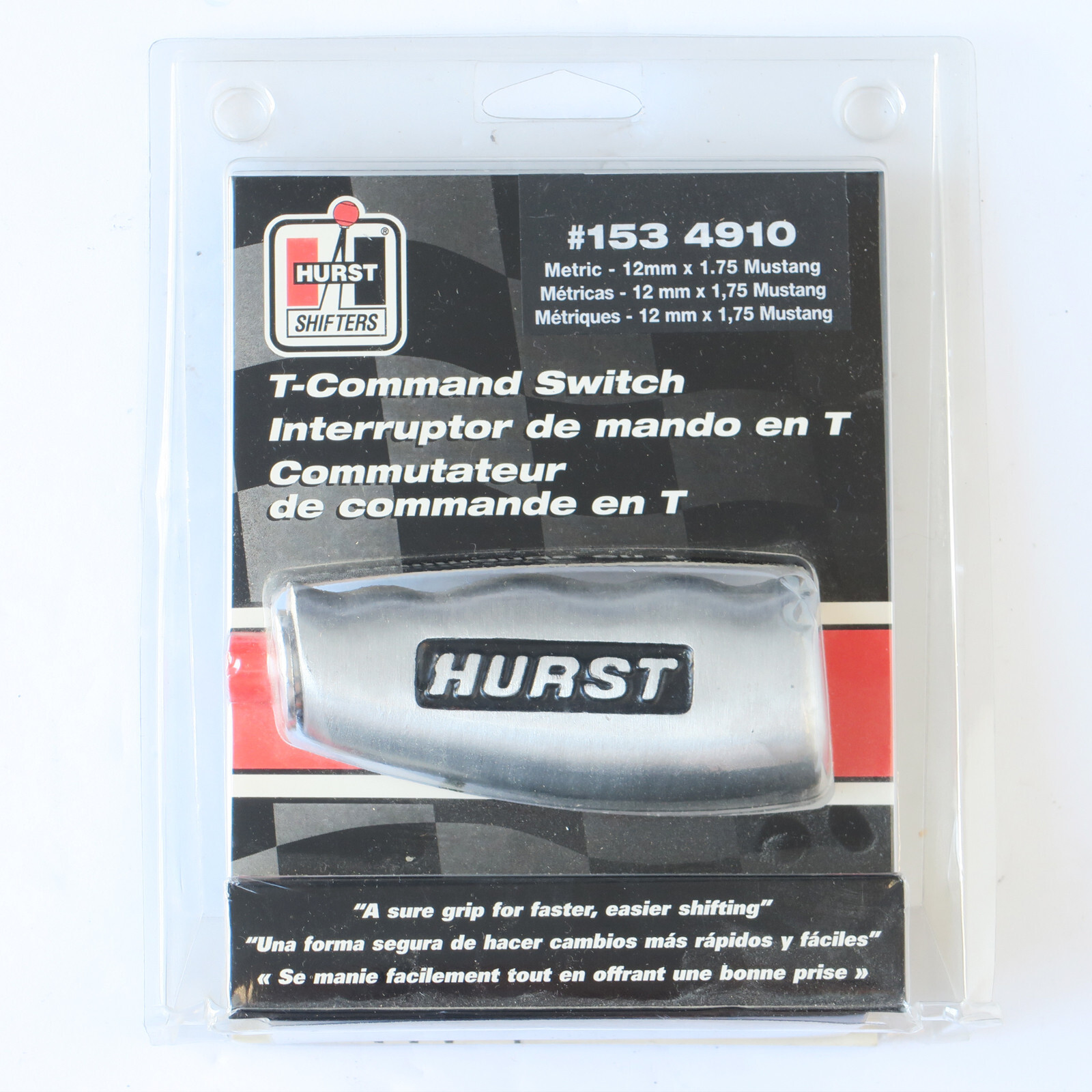 HURST Aluminum T Handle with Switch 1534910 MUSTANG 12mm x 1.75 NEW ...