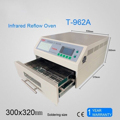 T962C Infrared IC Heater Reflow Solder BGA SMD SMT Rework Station with ...