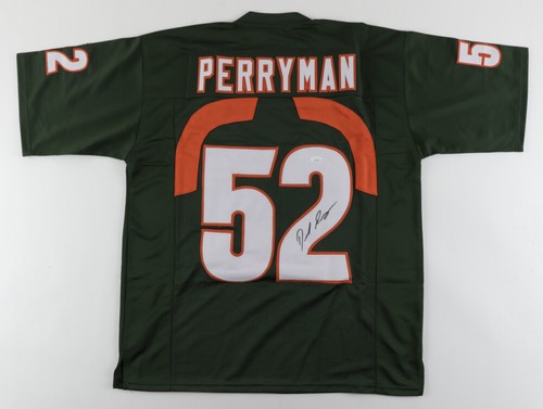 Denzel Perryman Signed Miami Hurricane Jersey (JSA COA) 2021 Pro Bowl ...