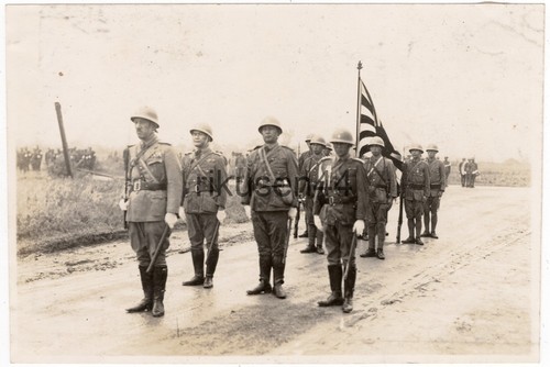 Original Japanese Navy Photo SNLF Officers Ceremony Shanghai c.1938 上海 ...